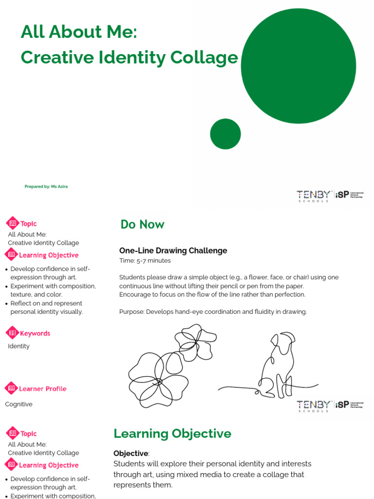 Creative Identity Collage Project Guide | PDF | Composition (Visual ...