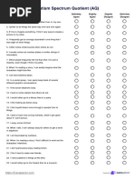 Autism Spectrum Screening Questionnaire | PDF | Autism Spectrum ...