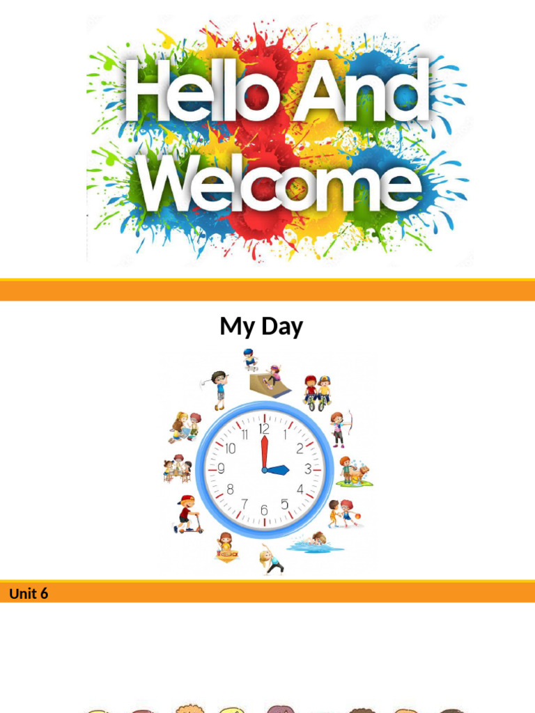 My Day: Time Vocabulary Unit 6 | PDF | Breads | Bakery