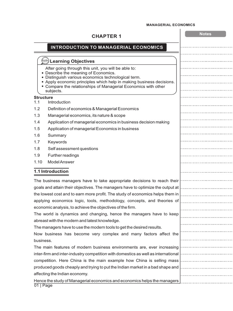 OMBC - 104 Managerial Economics | PDF | Demand | Economics