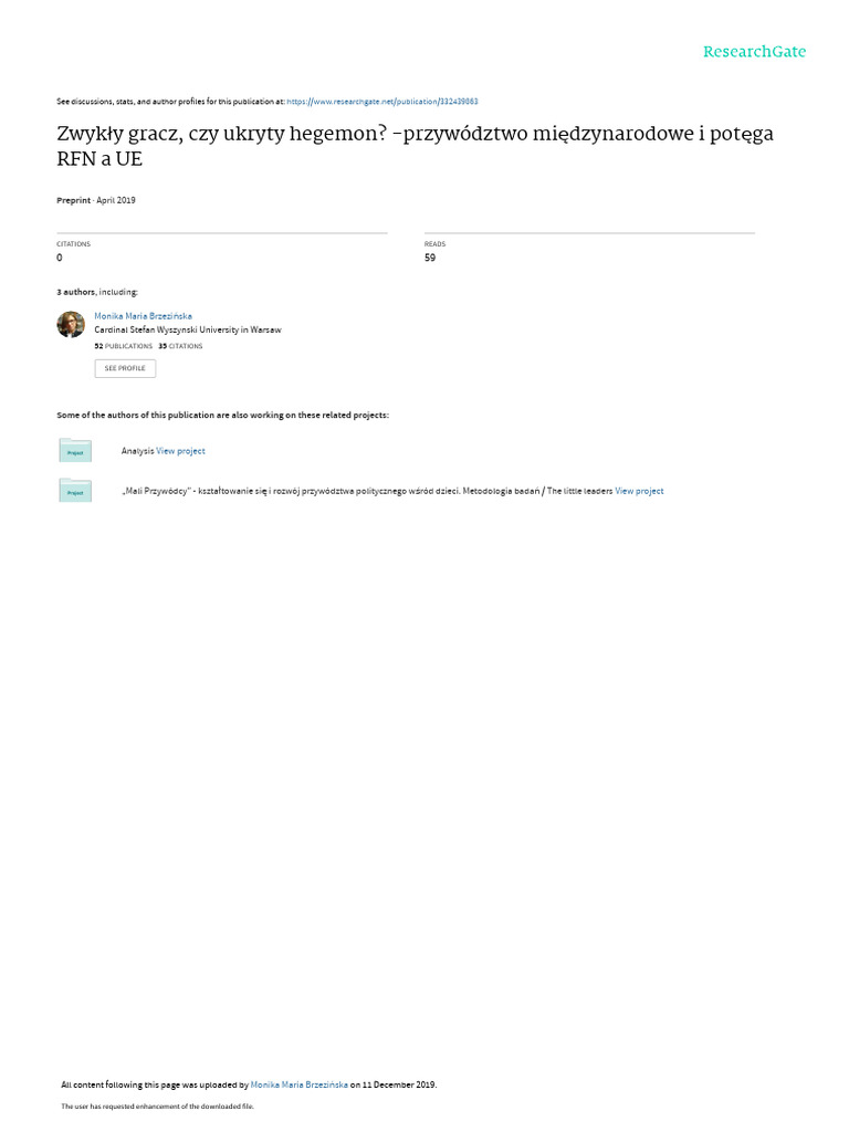 Spoleczenstwo I Polityka Ciekawe Artykuły | PDF