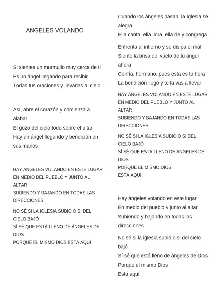Ángeles Volando en el Altar | PDF