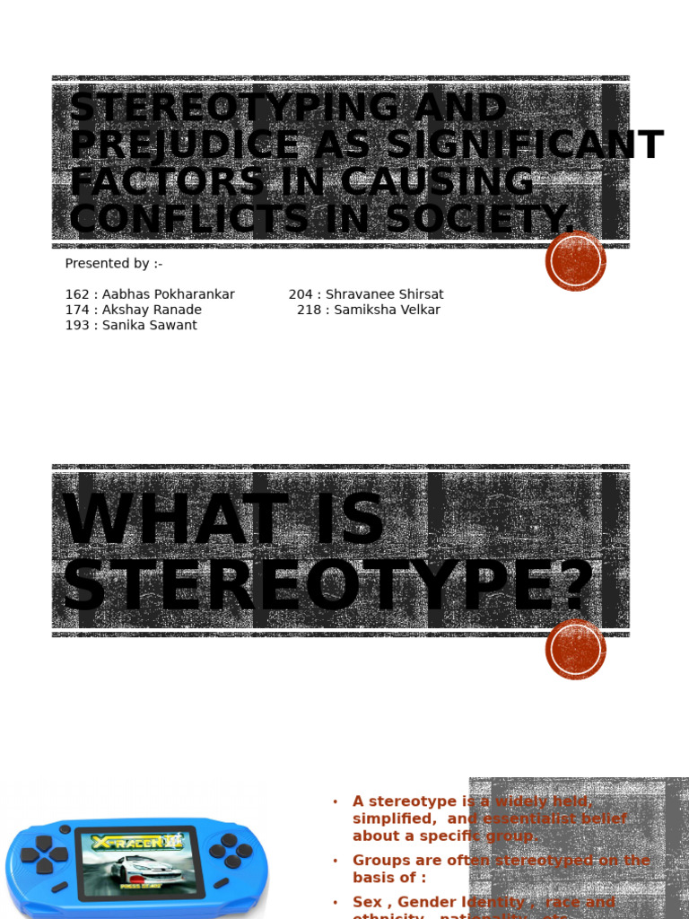 Stereotyping and Prejudice in Society | PDF | Prejudices | Stereotypes