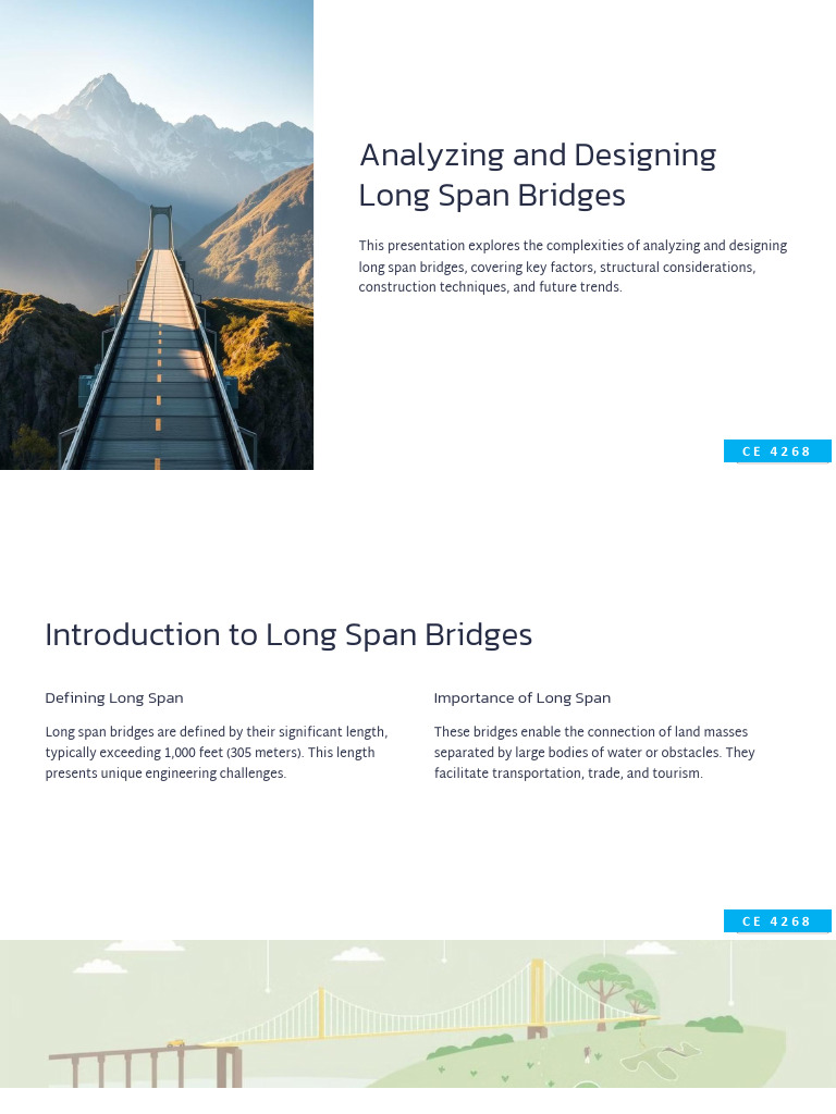 Analyzing and Designing Long Span Bridges | PDF | Deep Foundation ...