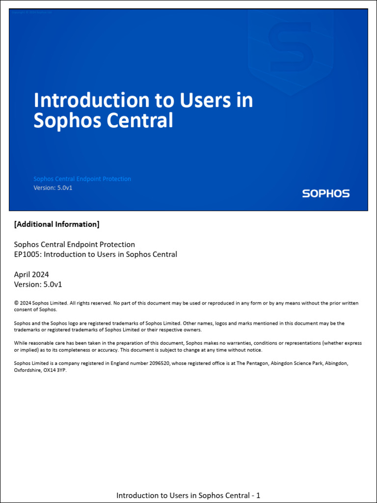 02 Central User Management | PDF | Active Directory | Authentication