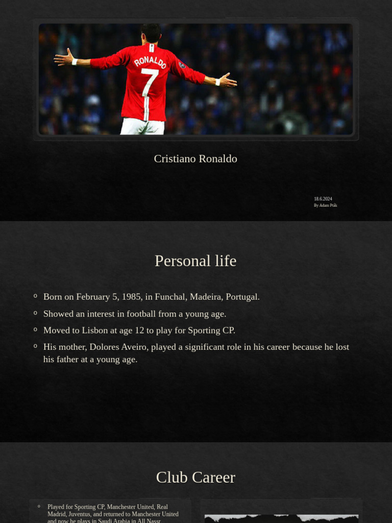 Cristiano Ronaldo: Career Overview | PDF