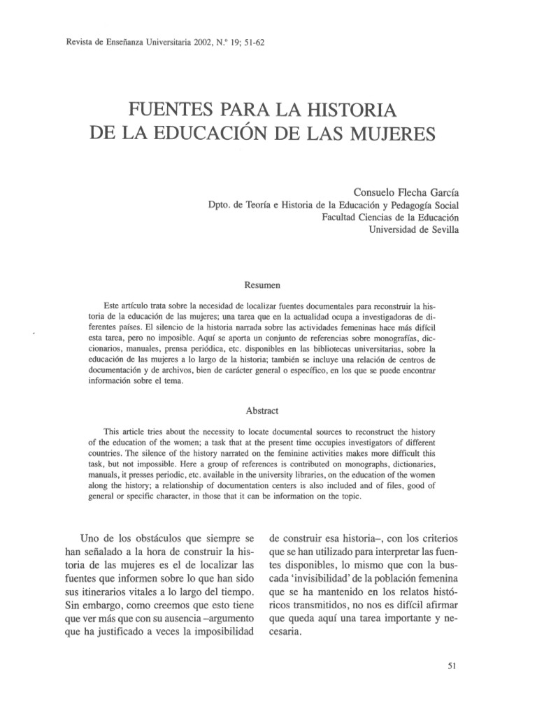 Fuentes sobre la educación de mujeres | PDF | Madrid | España