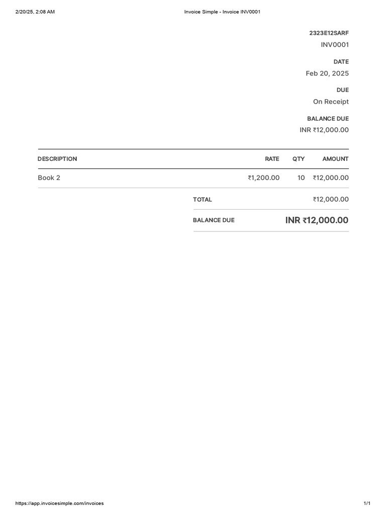 Invoice Simple - Invoices | PDF
