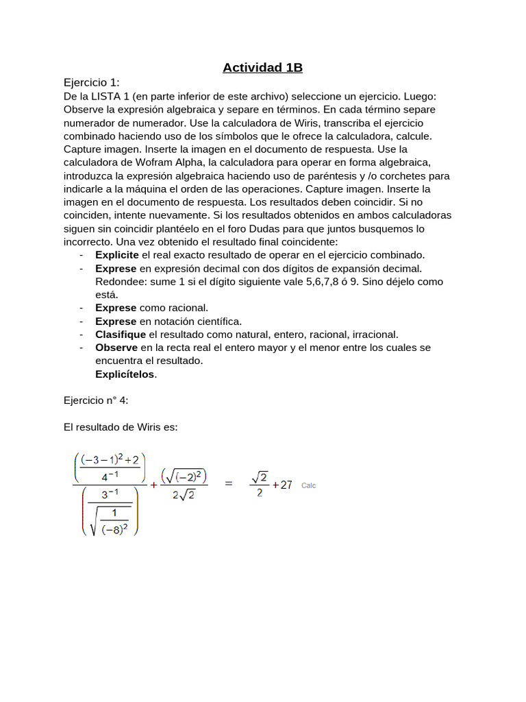 Actividad 1B - Leandro Zanatta | PDF | Matemática Elemental | Números