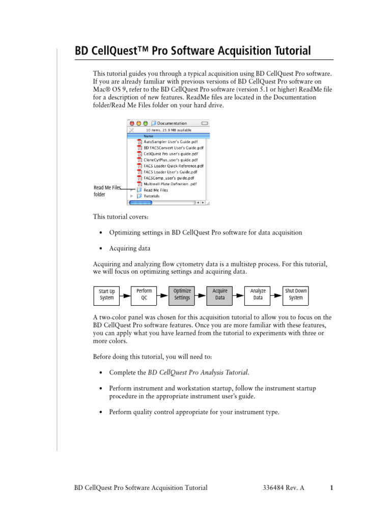 14 Cellquest Prosoft Acquisit | PDF | Flow Cytometry | Icon (Computing)