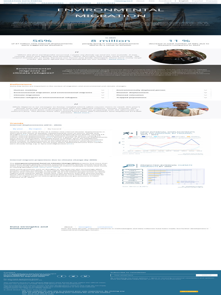 Environmental Migration Trends 2023 | PDF | Internally Displaced Person ...