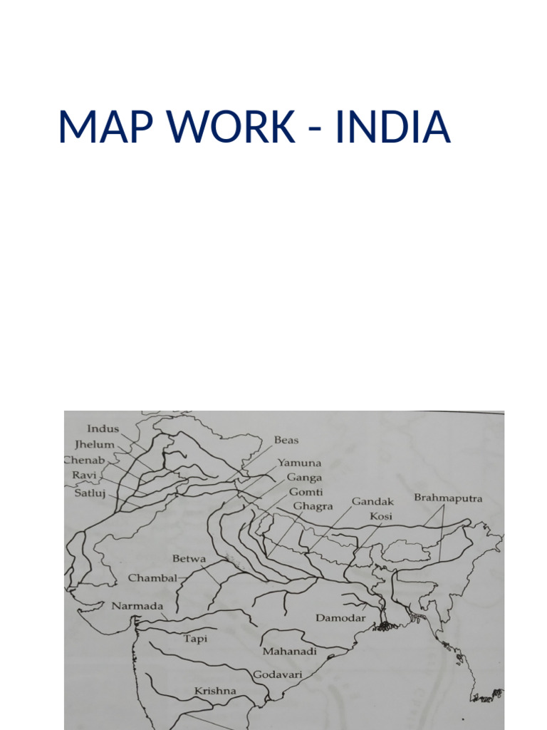 Map Work- India | PDF