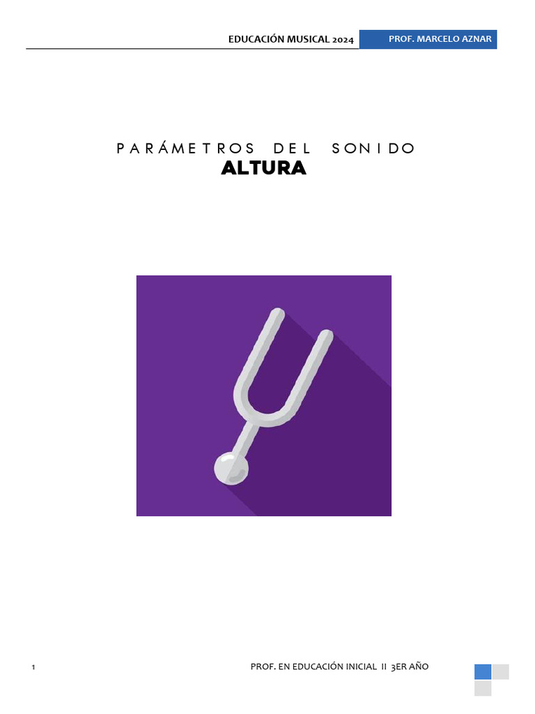 8. CualidadesdelSonido_Altura | PDF | Sonido | Hertz