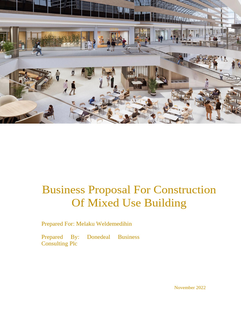Business Proposal for Mixed-Use Building | PDF | Environmental Impact ...