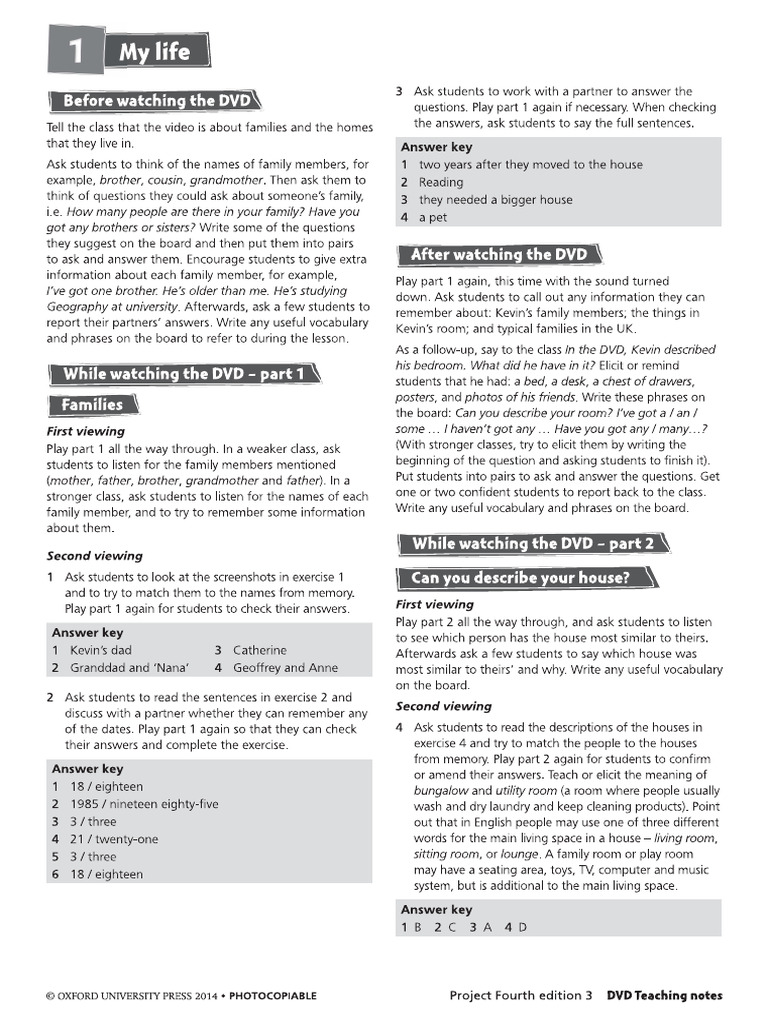 Project 3 DVDS Teacher's Notes | PDF