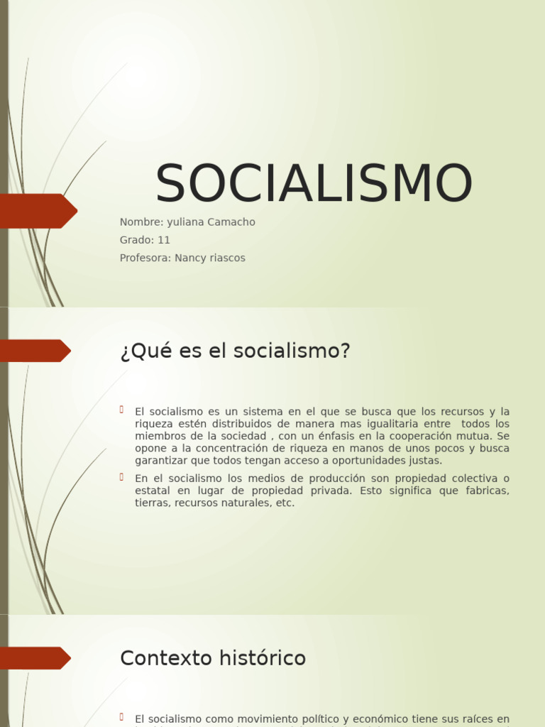 SOCIALISMO | PDF | Socialismo | Discriminación y relaciones raciales