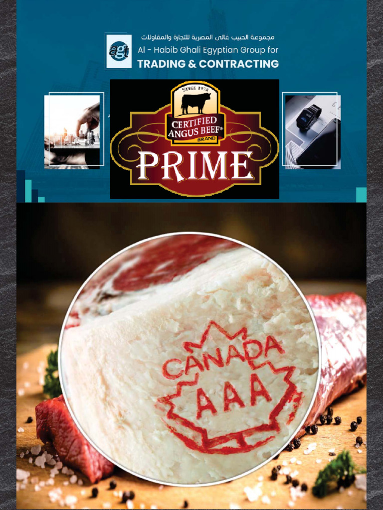 Premium Certified Angus Beef Products | PDF | Beef | Meal