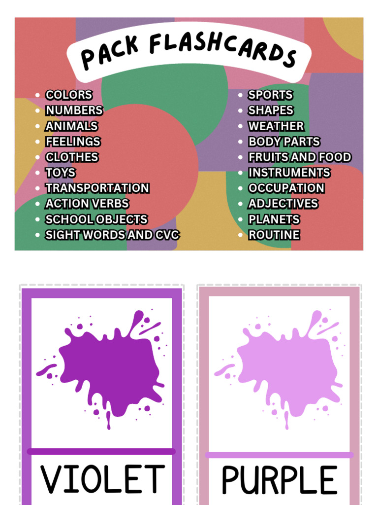 Flashcards Pack Workshop | PDF