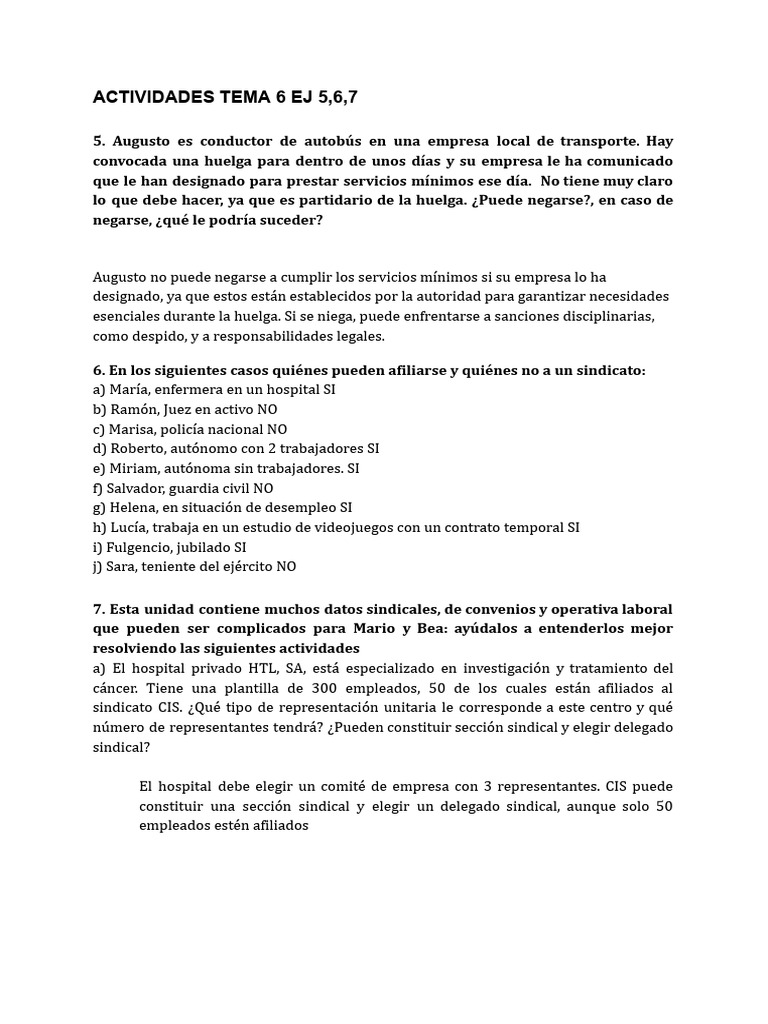 Acts 5,6 y 7 | PDF | Sindicato