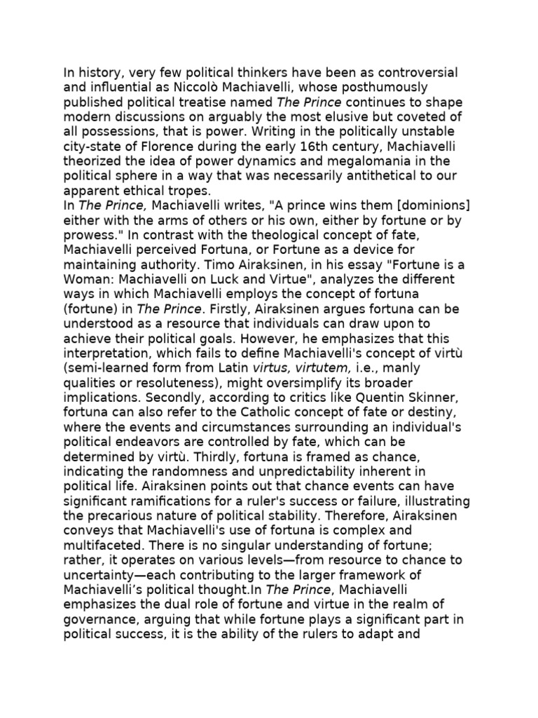Document (2) IOTM Assignment | PDF | The Prince | Niccolò Machiavelli