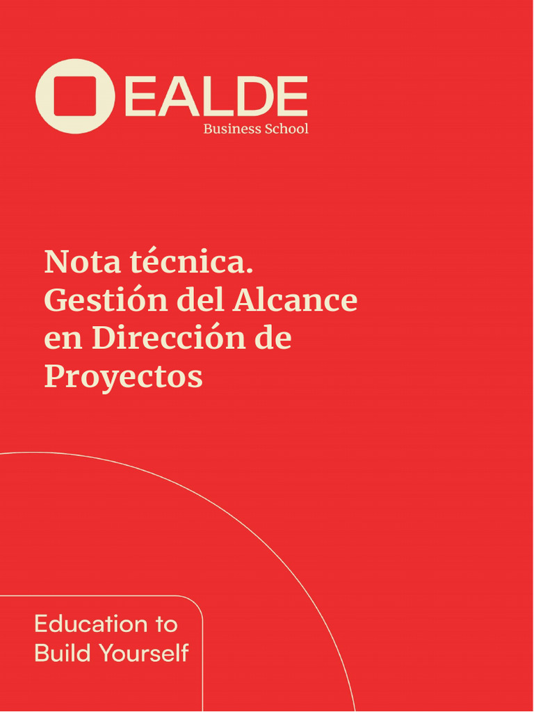 Nota Técnica. Gestión Del Alcance en Dirección de Proyectos | PDF