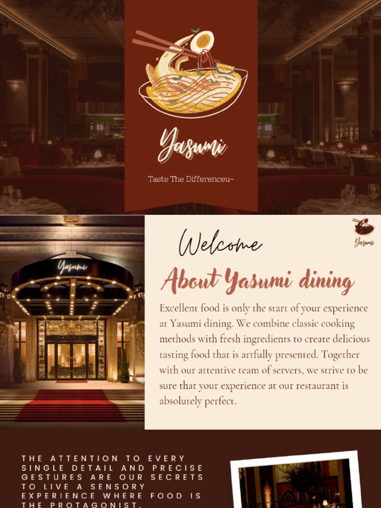 Yasumi Restaurant | PDF
