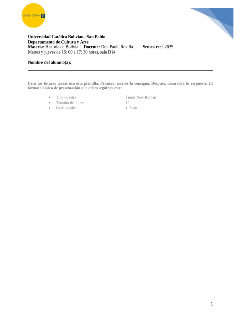 Formato para la entrega de tareas (3) | PDF