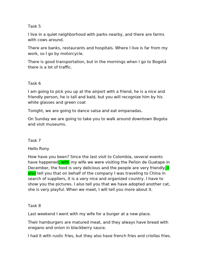 CORRECTED - Task 5, Task 6, Task 7,Task 8 | PDF