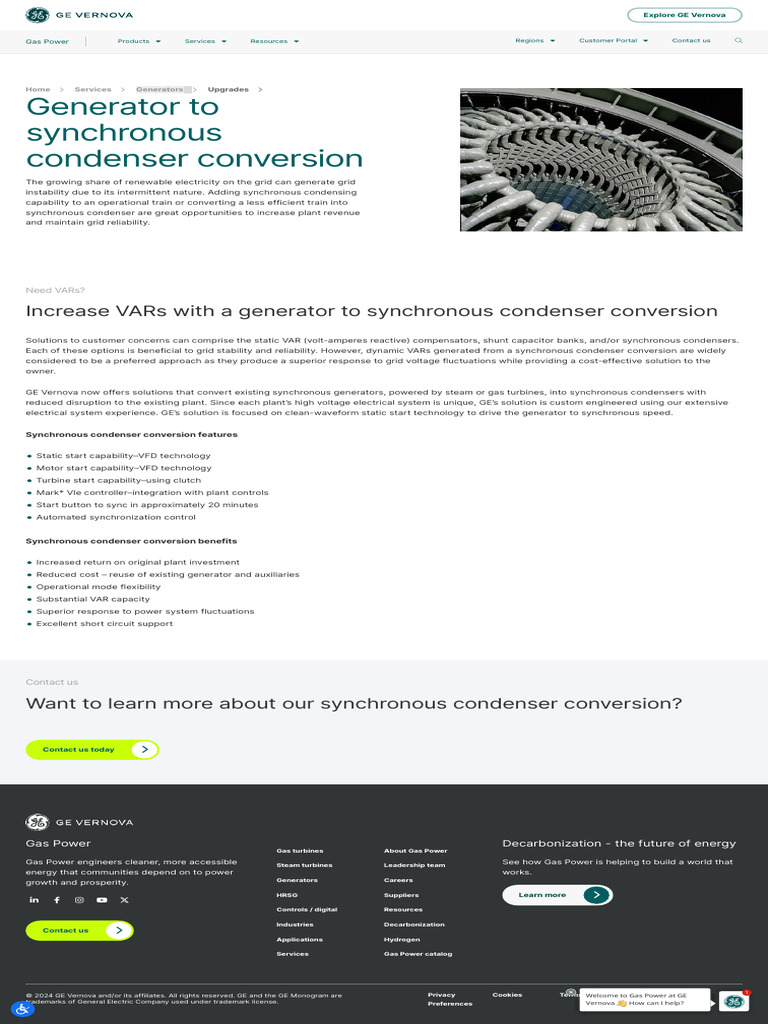Synchronous Condenser Conversion Benefits | PDF | Capacitor ...