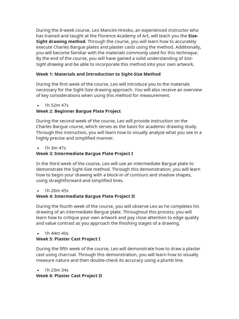 Curso de Desenho Charles Bargue | PDF | Drawing