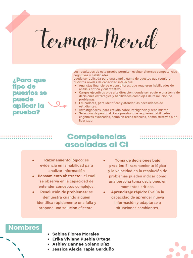 Prueba Terman Merril | PDF