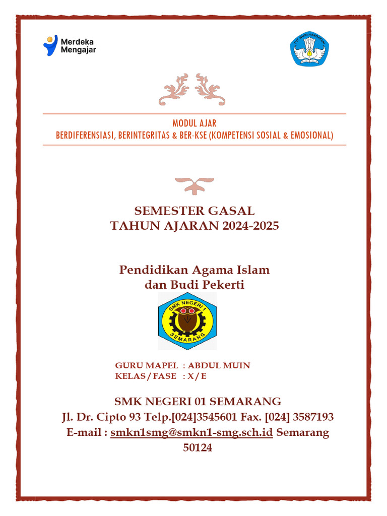 Modul Ajar PSE - Abdul Muin | PDF