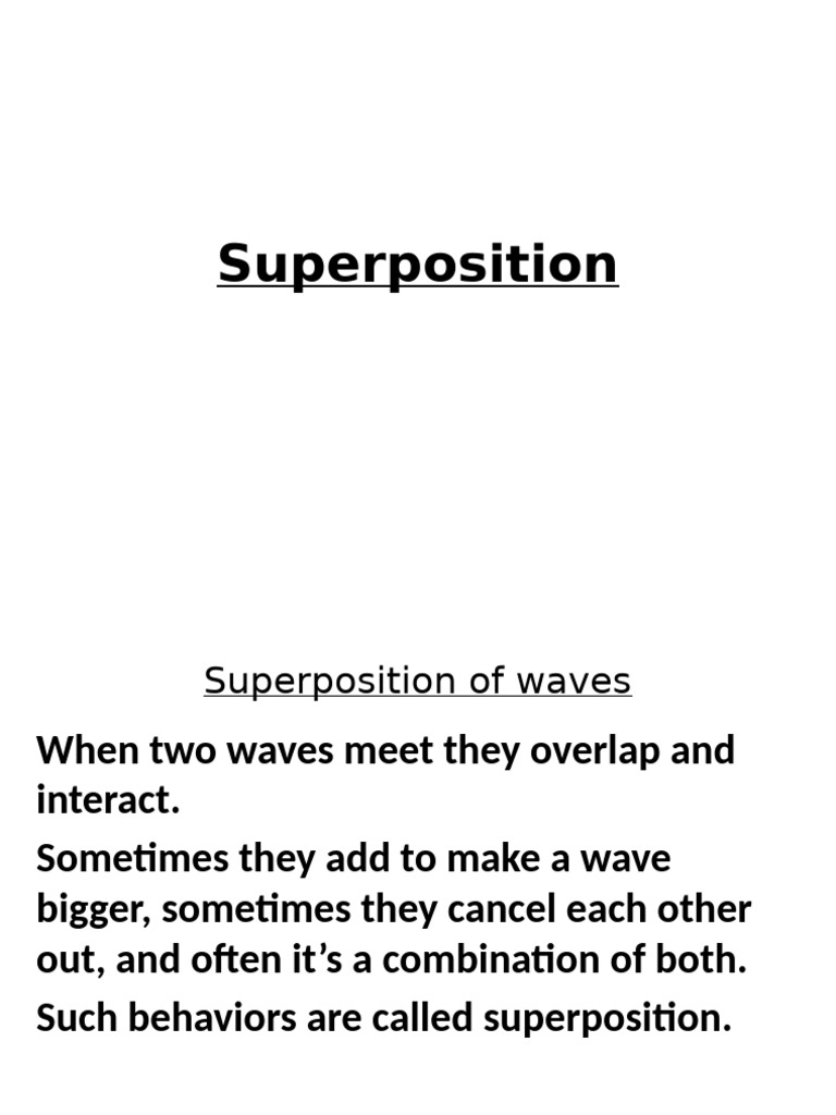 Superposition | PDF