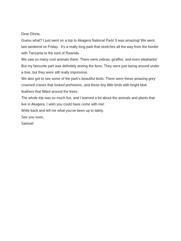 English Letter Grade 5 | PDF