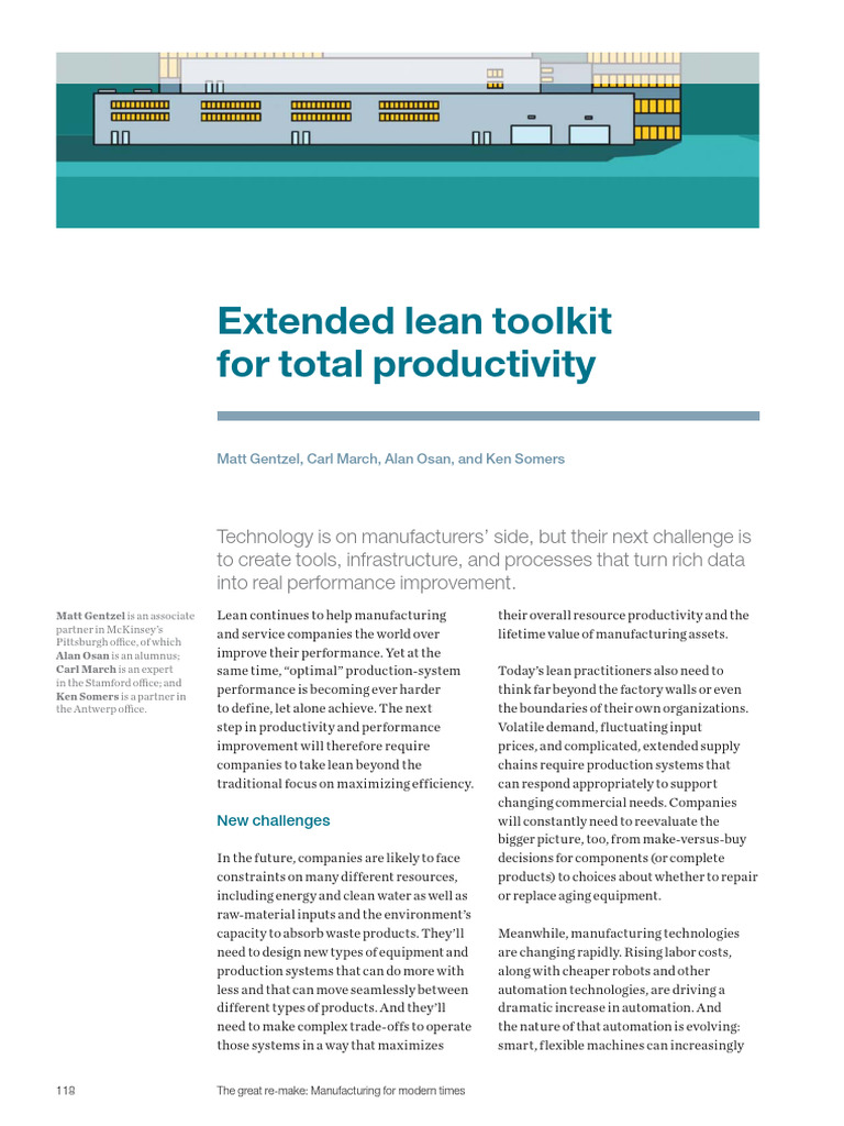 Extended-Lean-Toolkit-For-Total Productivity | PDF