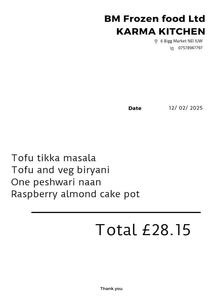 White Yellow Simple Minimalist Invoice | PDF