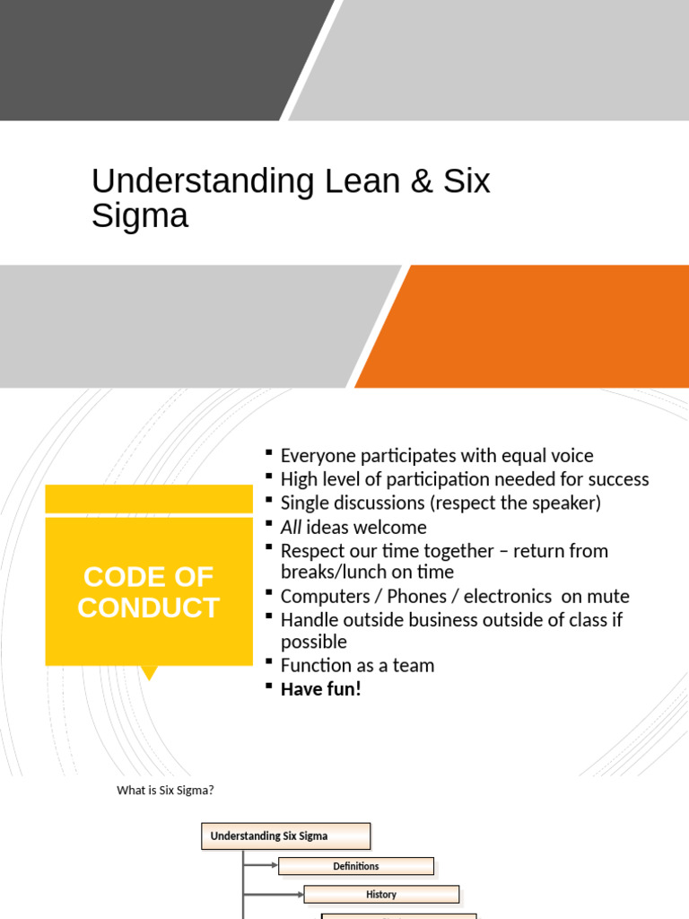 Understanding Lean Six Sigma | PDF | Six Sigma | Standard Deviation