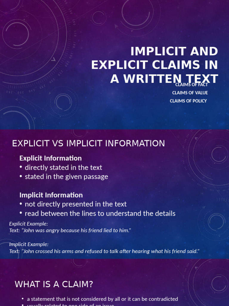 Types of Claims (RW) | PDF