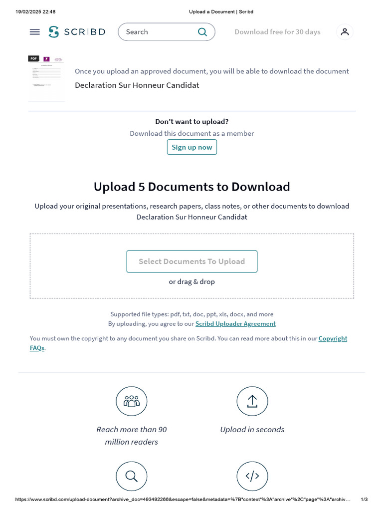Upload a Document _ Scribd | PDF | Scribd | Software