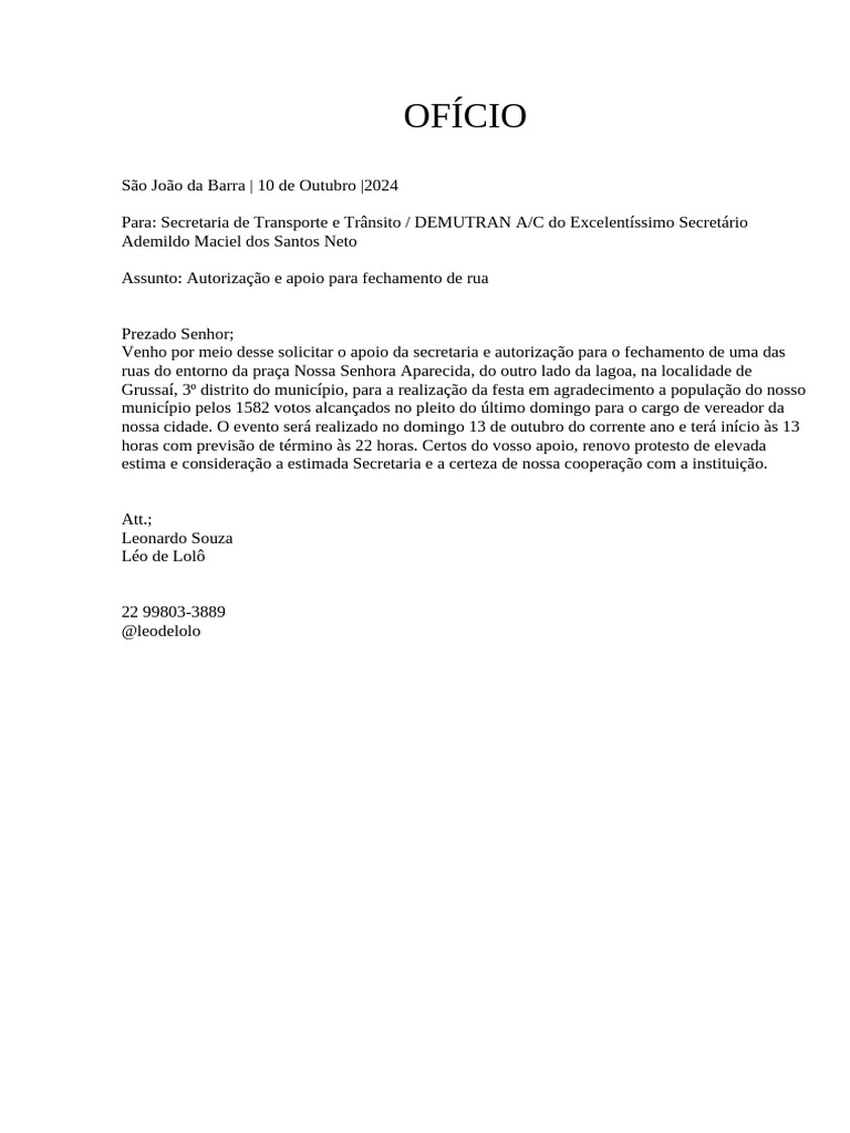 Modelo-de-oficio (1) | PDF