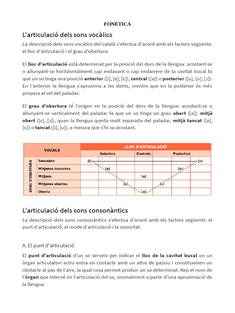 Fonètica | PDF