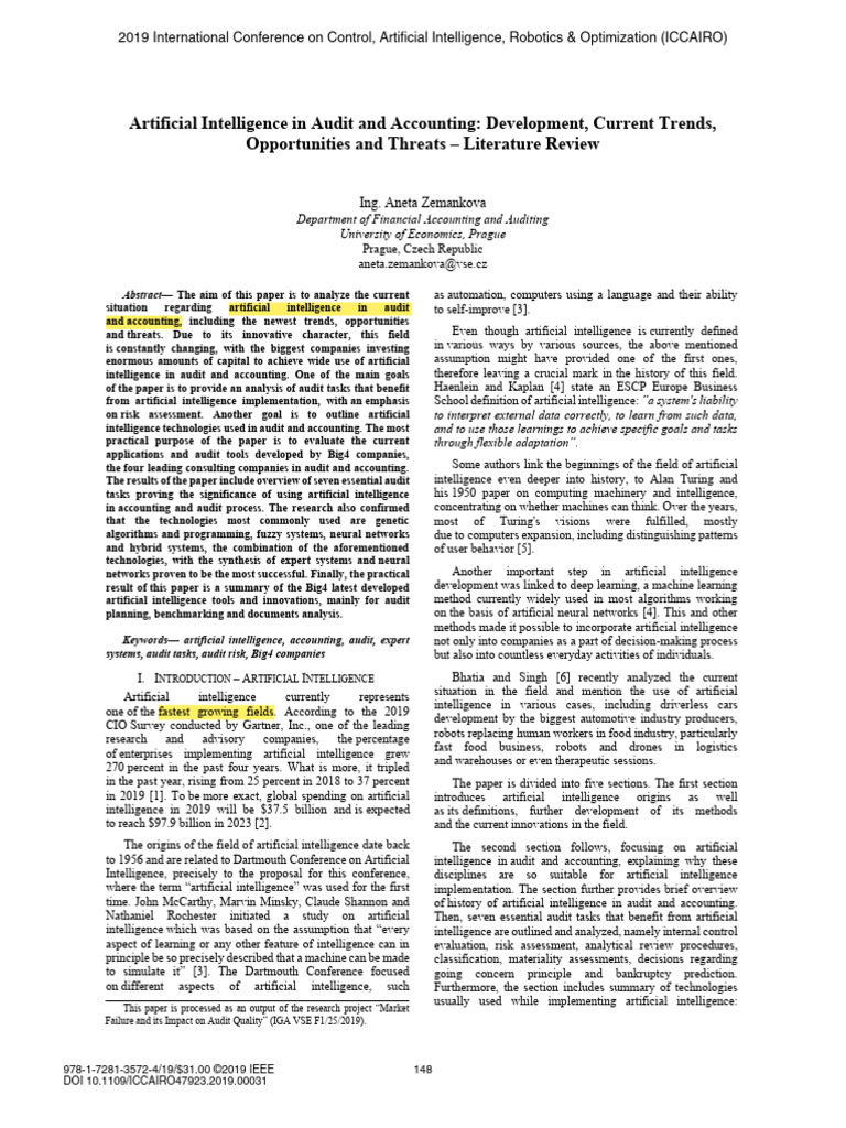 AI Trends in Audit and Accounting | PDF | Artificial Intelligence ...