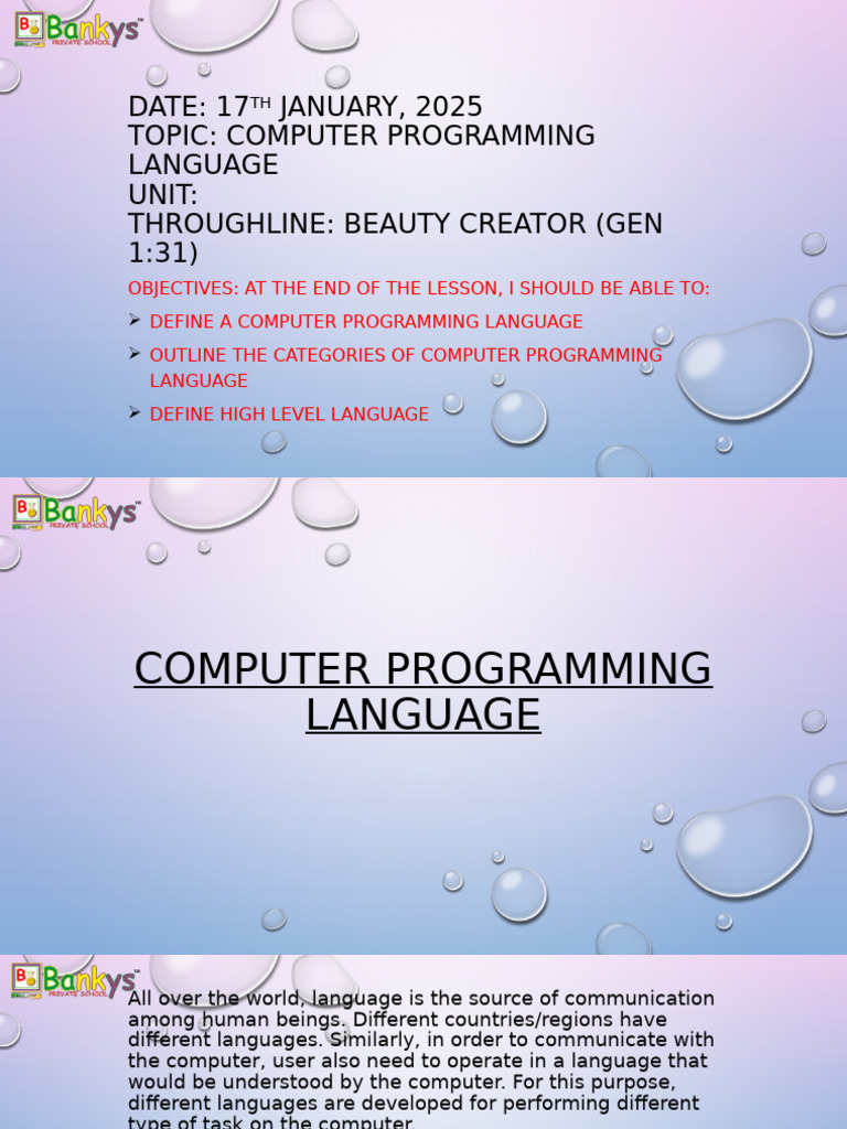 SECONT TERM Computer Programming Language | PDF | Assembly Language | Programming Language