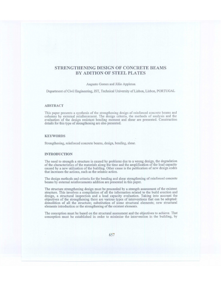 CI18 (Concrete Beam Strengthening) | PDF