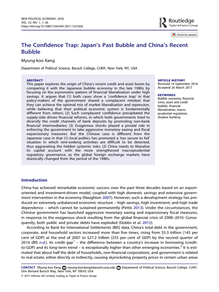 The Confidence Trap | PDF | Banks | Economic Bubble