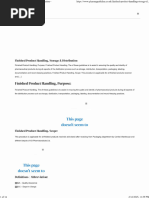 Dispatch SOP for Finished Goods | PDF | Quality Assurance