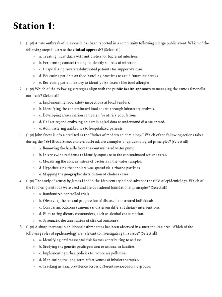 Copy of Disease Detectives Test Kennedy Invitational 2025 | PDF ...