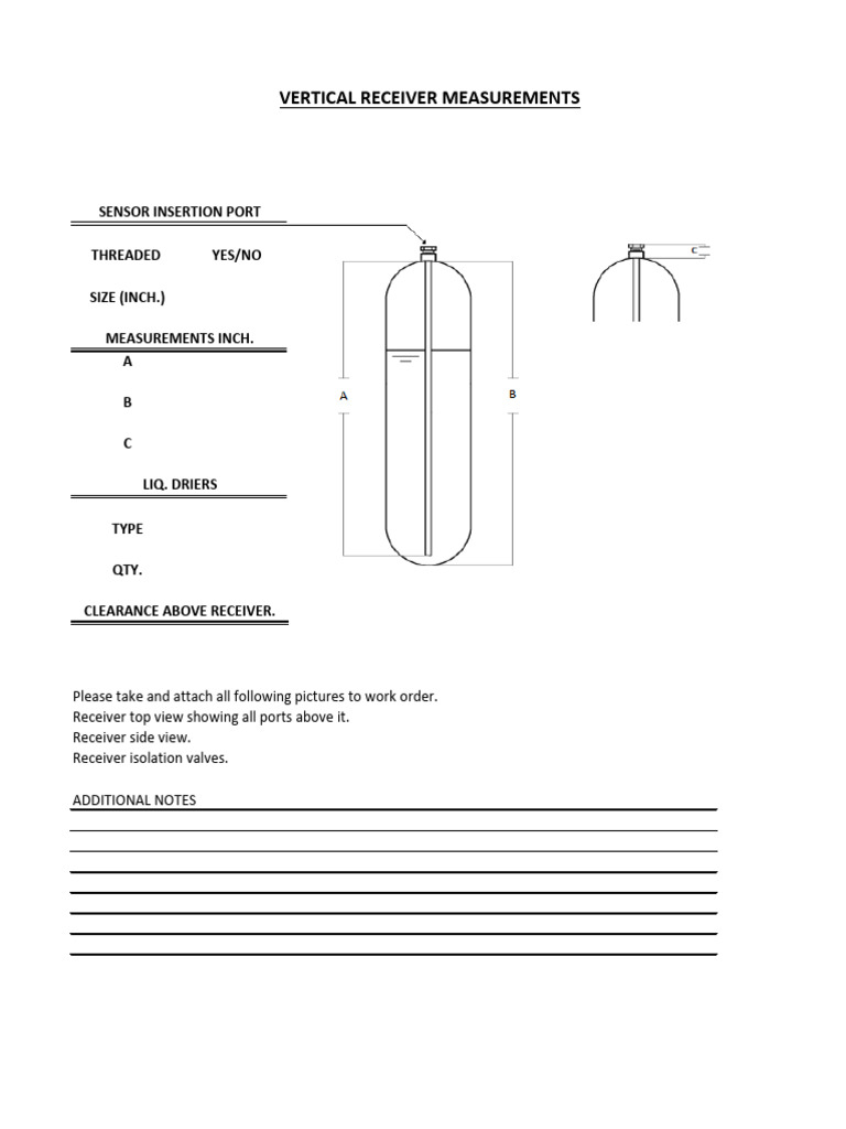 Vertical Receiver Information Sheet | PDF