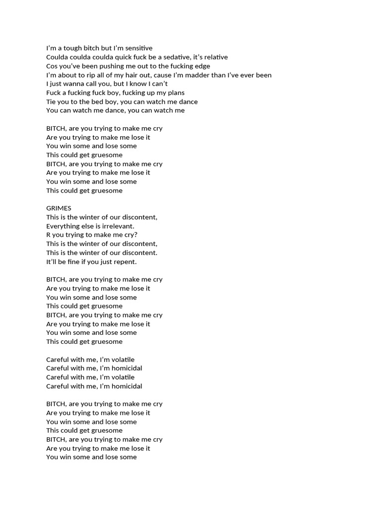 01 - Ashnikko Cry Lyrics | PDF