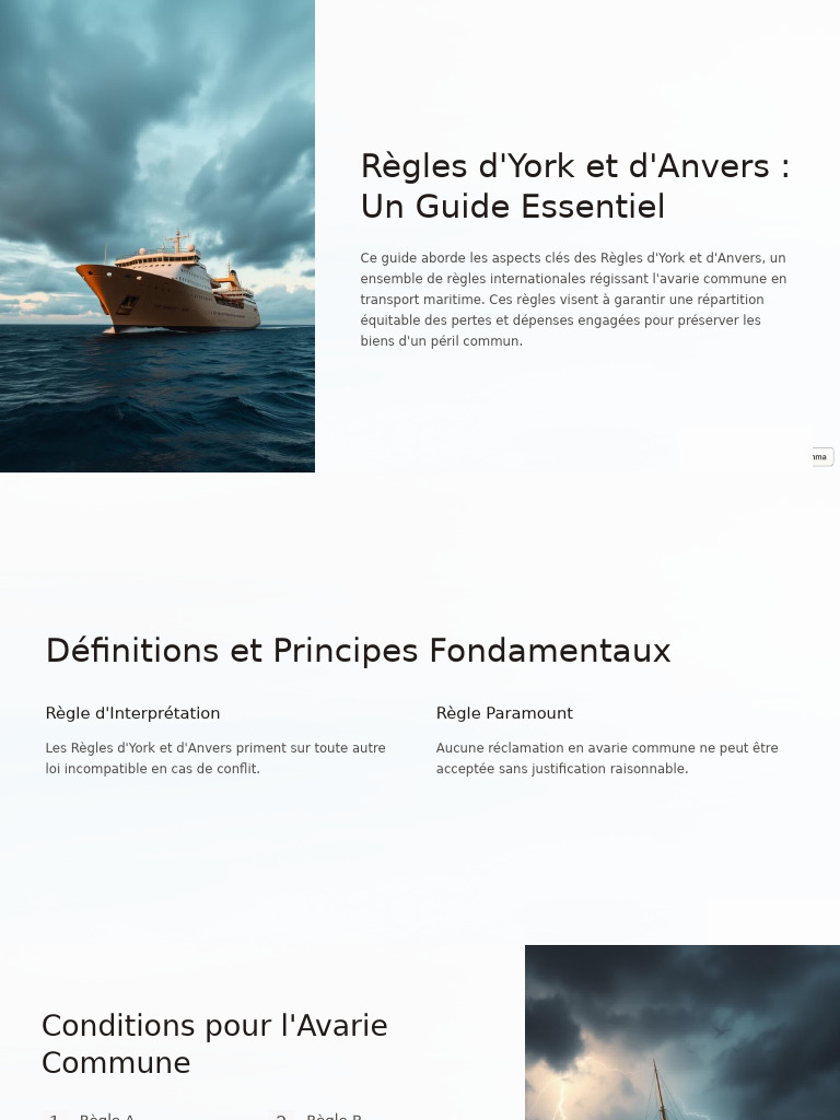 Avarie Commune en Transport Maritime | PDF